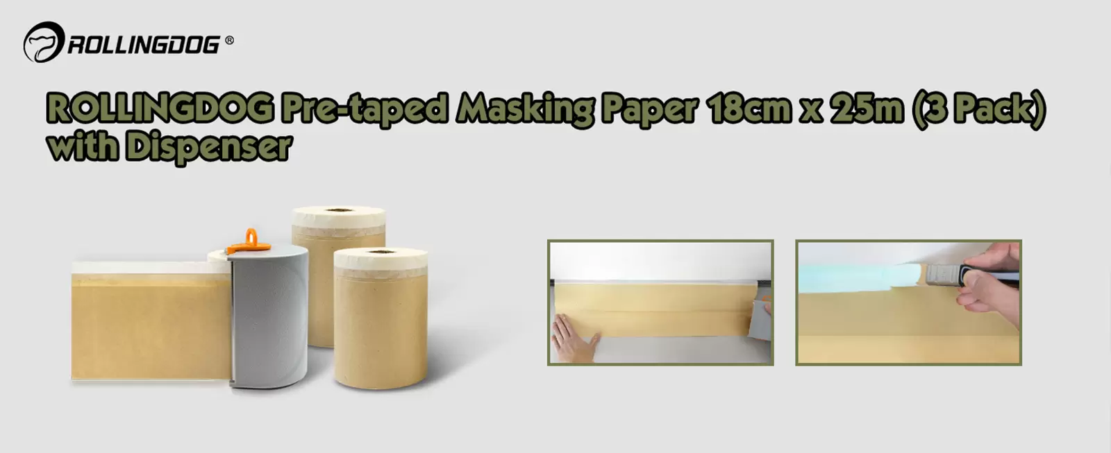 Rollingdog Brand Owner ENVIRO-GUARD™ 4PC PRE - Taped Paper Drop Sheet ...